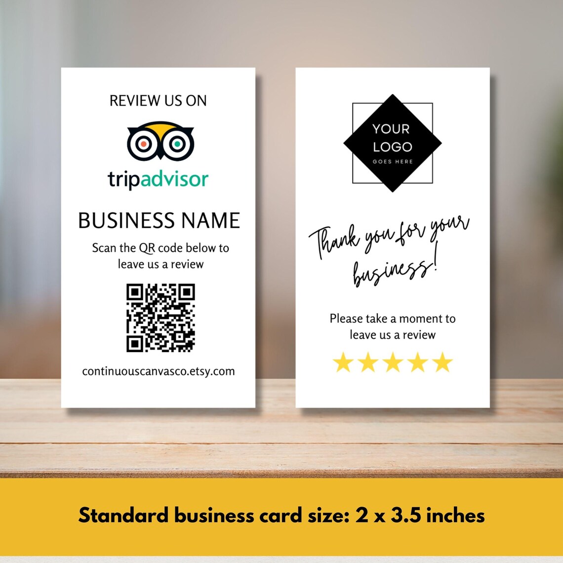 Editable Tripadvisor Review Card Template Printable Customer Feedback ...