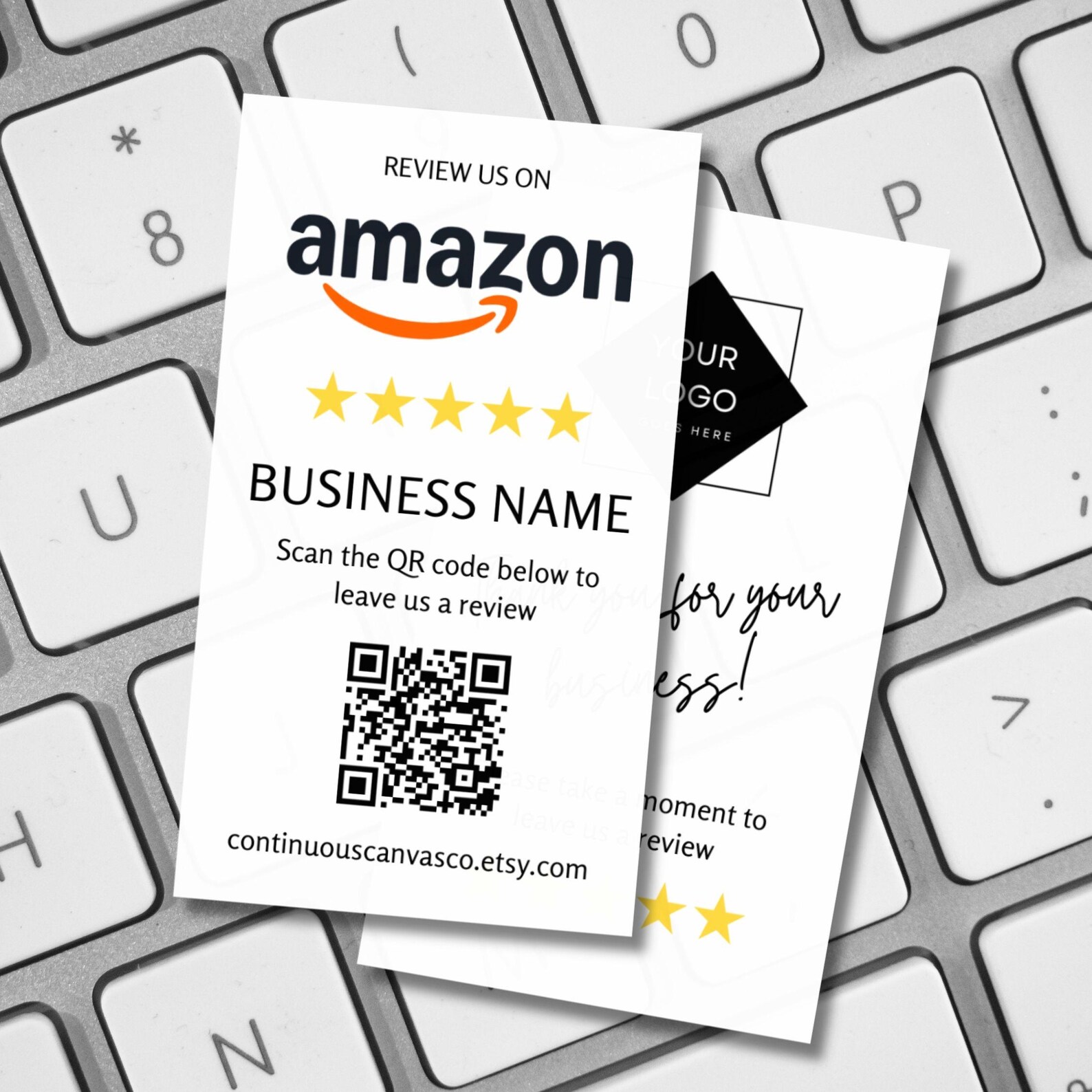 Editable Amazon Review Card Template Printable Customer Feedback ...
