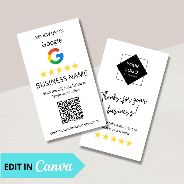 Google Review Template - Etsy