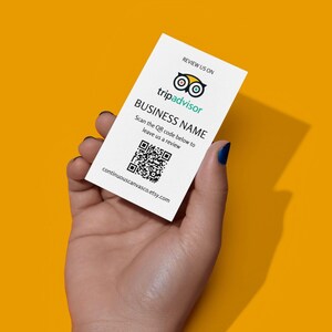 Editable Tripadvisor Review Card Template Printable Customer Feedback ...