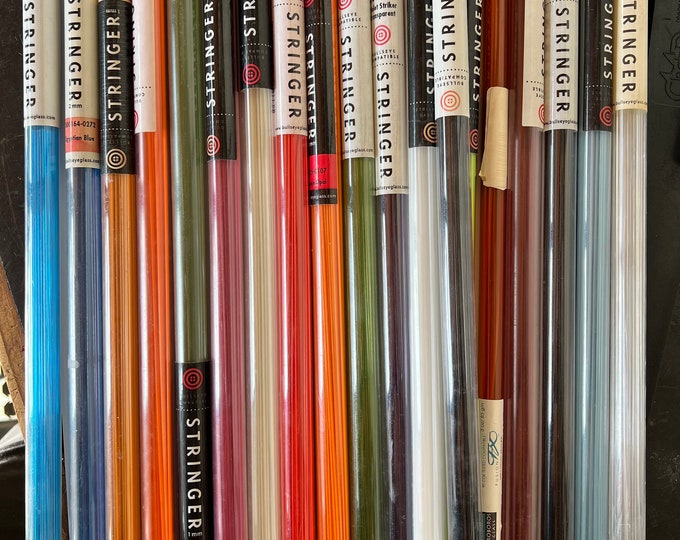 Glass Stringer Sample Set 90 COE Bullseye Mixed Colors - Etsy