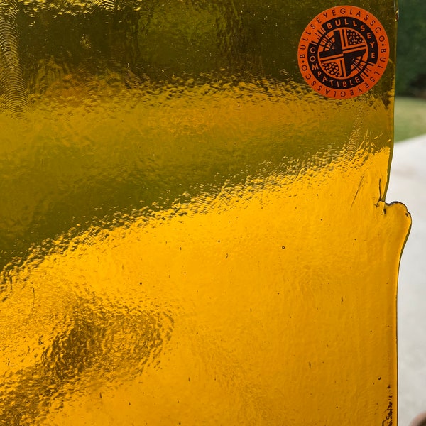 Amber Stained Glass Sheets - Etsy