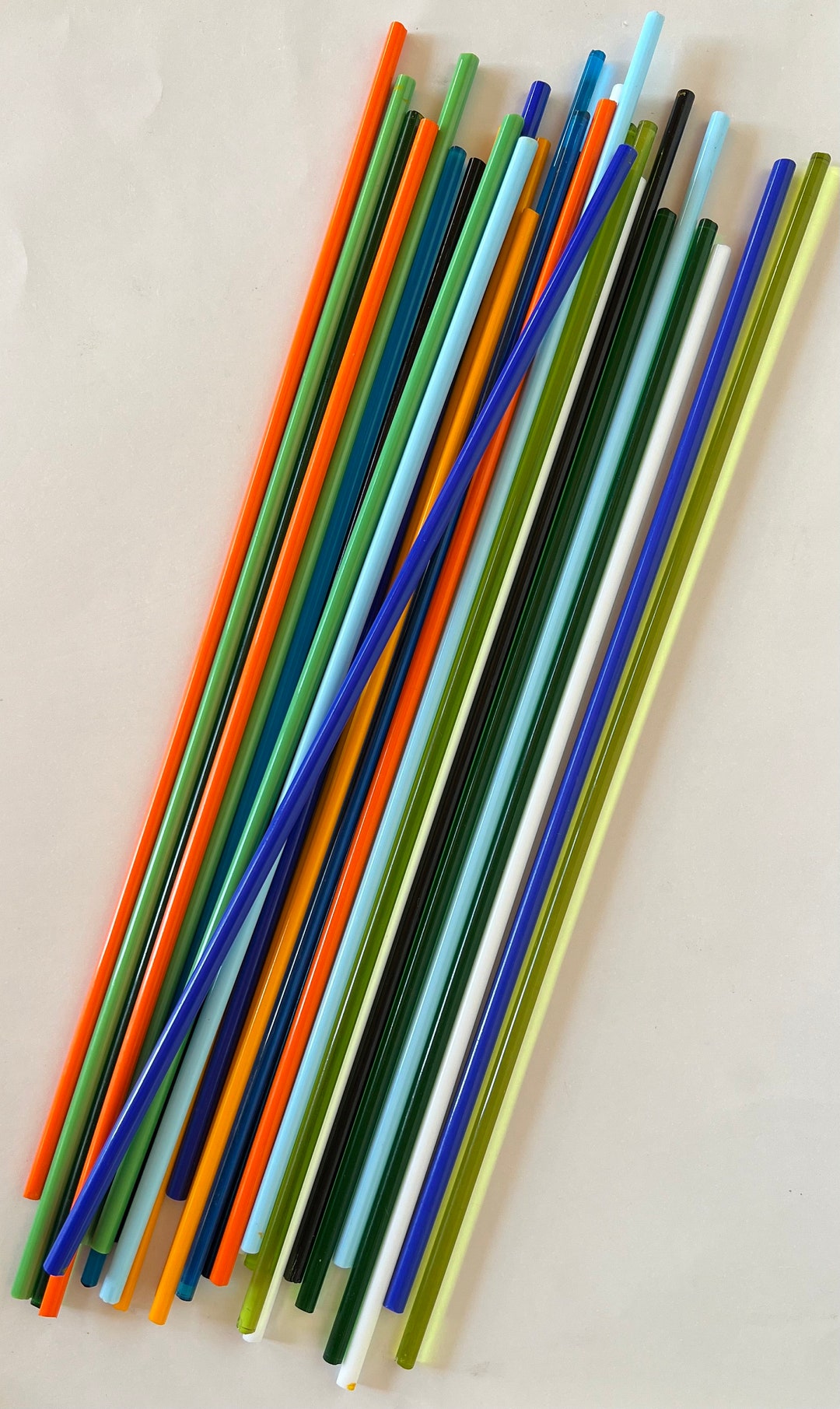 Glass Rods Morretti Mixed Colors Sample 30 Rods Stained Glass Lampwork ...