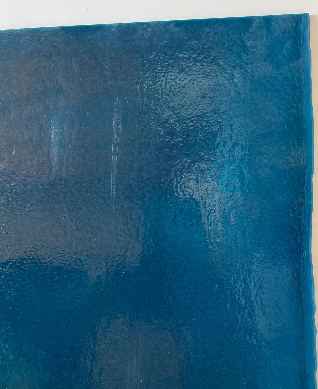 Morrocan Blue Opaque Glass Bullseye COE 90 Fusible or Stained Glass ...