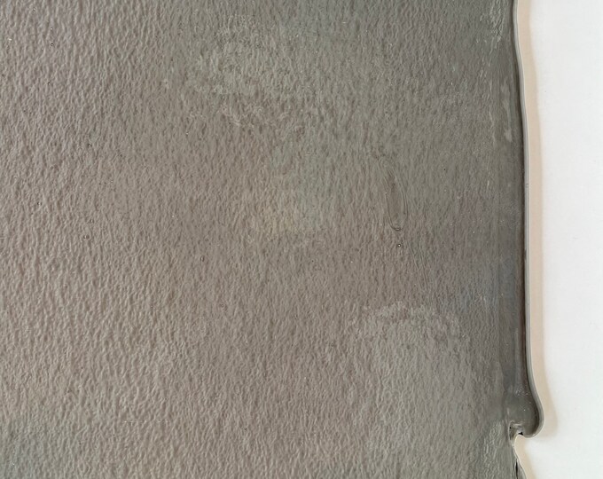 Light Gray Transparent Glass Bullseye COE 90 Fusible or Stained Sheet ...