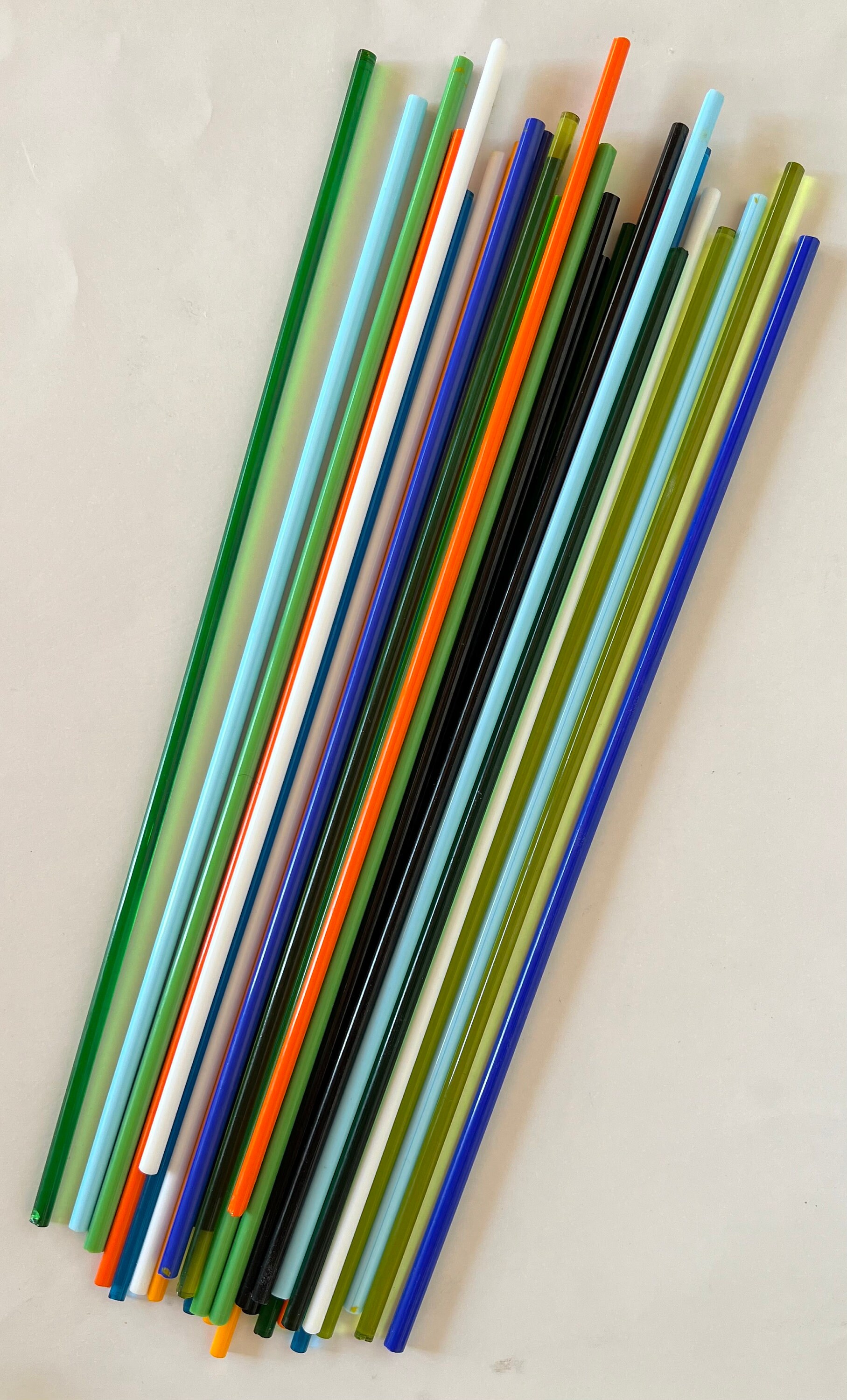 Glass Rods Morretti Mixed Colors Sample 30 Rods Stained Glass Lampwork ...