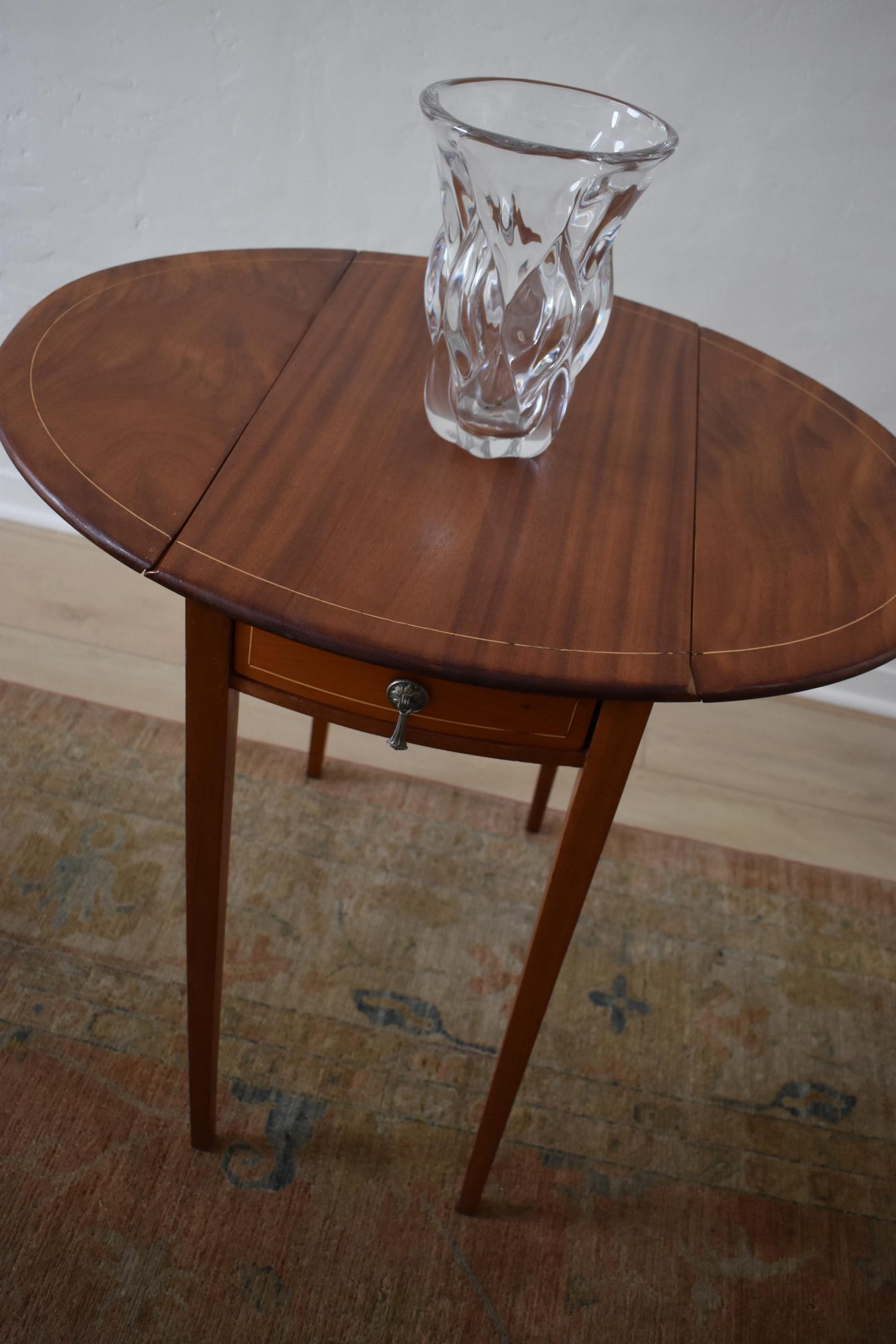 1930s Art Deco Expandable Inlay Side Table - Etsy
