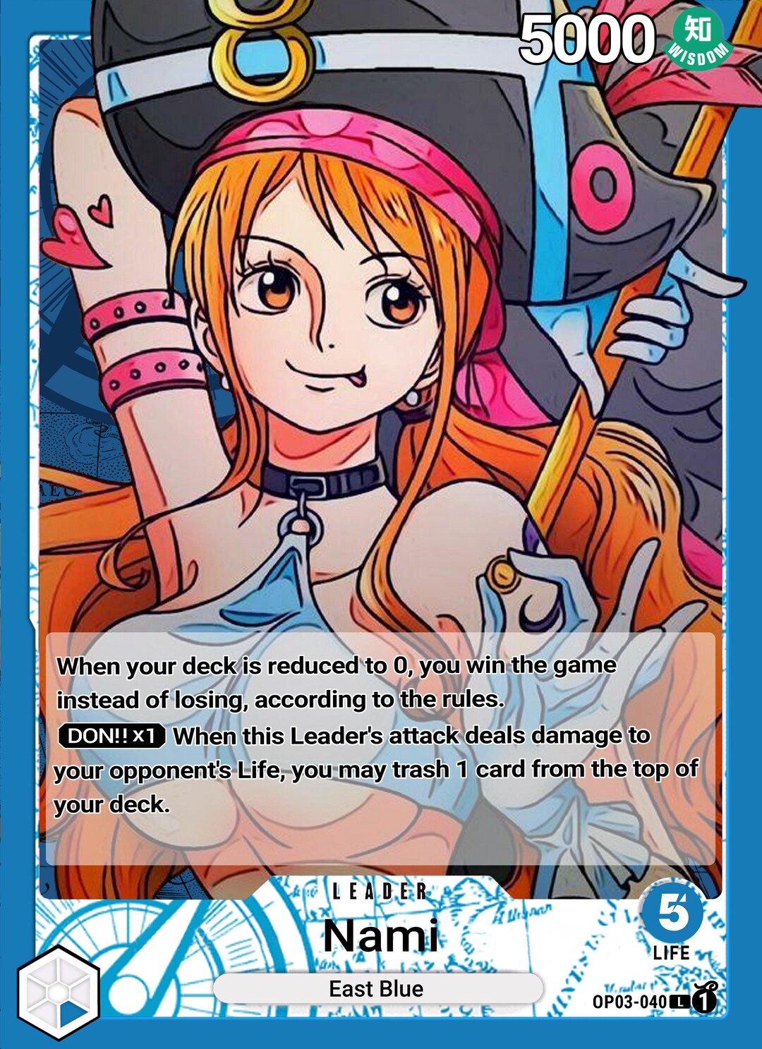One Piece TCG Custom Leader!! Nami One Piece Film Red Model 1 - Etsy
