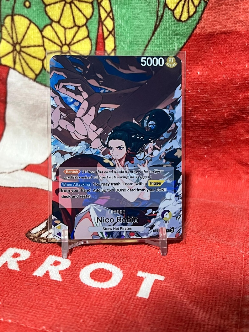 One Piece TCG Custom Leader!! Nico Robin - Etsy