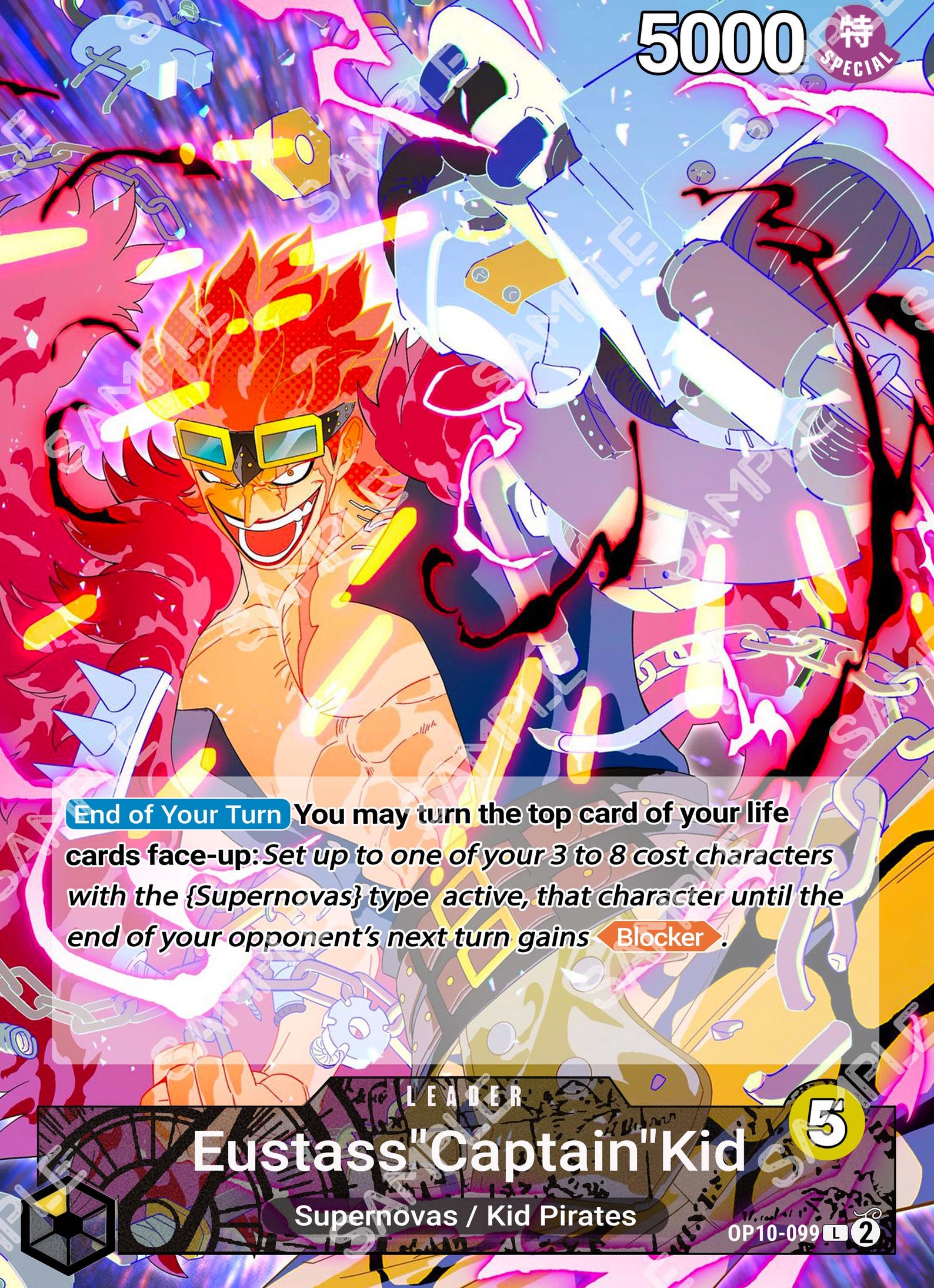 One Piece TCG Custom Leader!! Eustass "captain" Kid (various Models) - Etsy