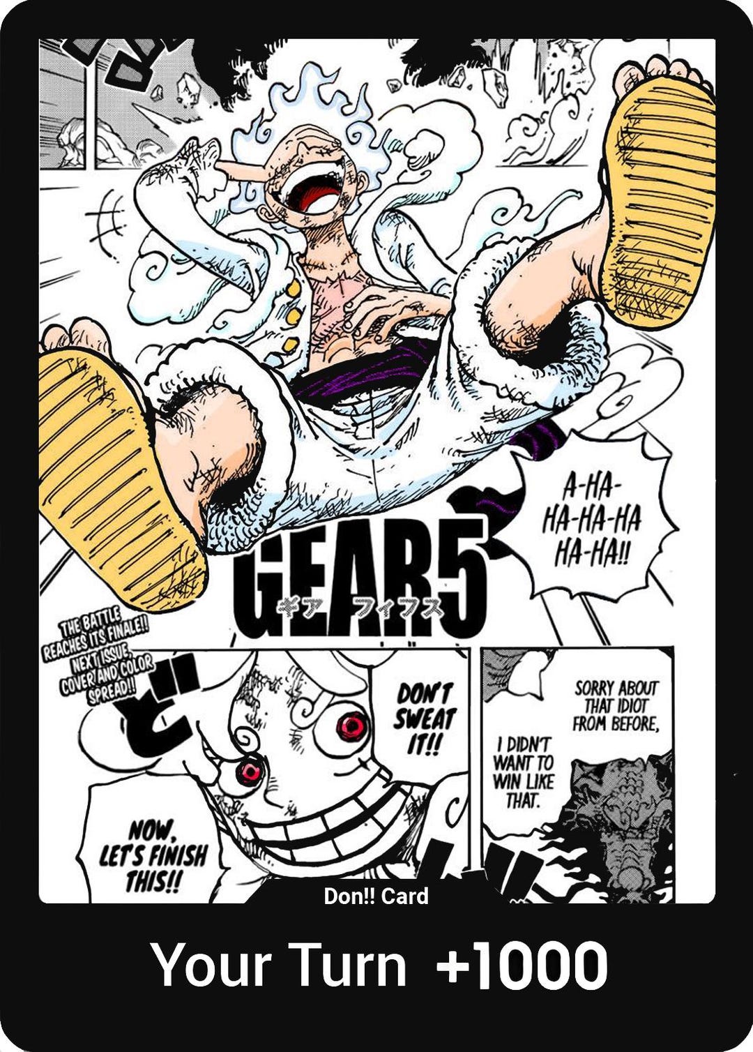 One Piece TCG Custom Don Card Lets Go Gear 5 - Etsy