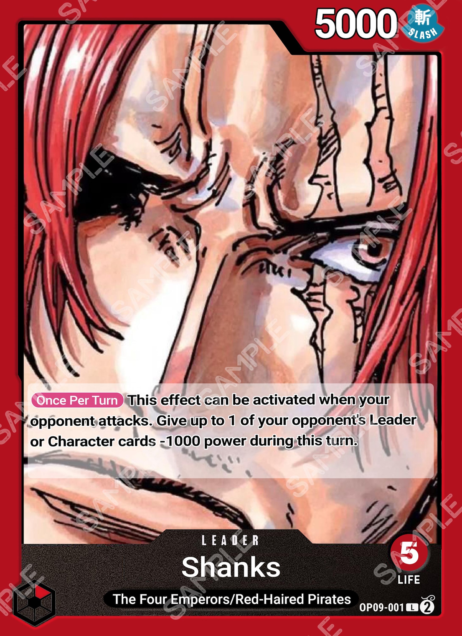 One Piece TCG Custom Leader!! Shanks (various Models) - Etsy