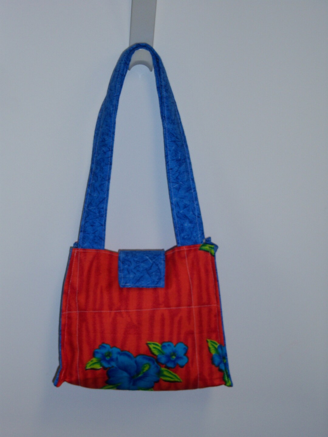 Big Blue Flower Purse - Etsy