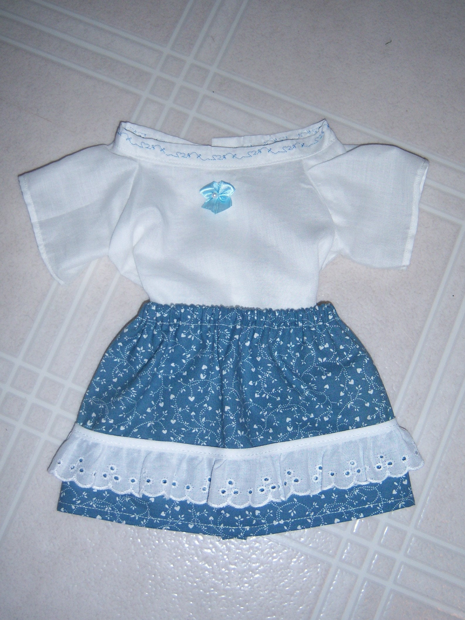 Handmade Cabbage Patch Clothes Skirt & Blouse Set. - Etsy Sweden