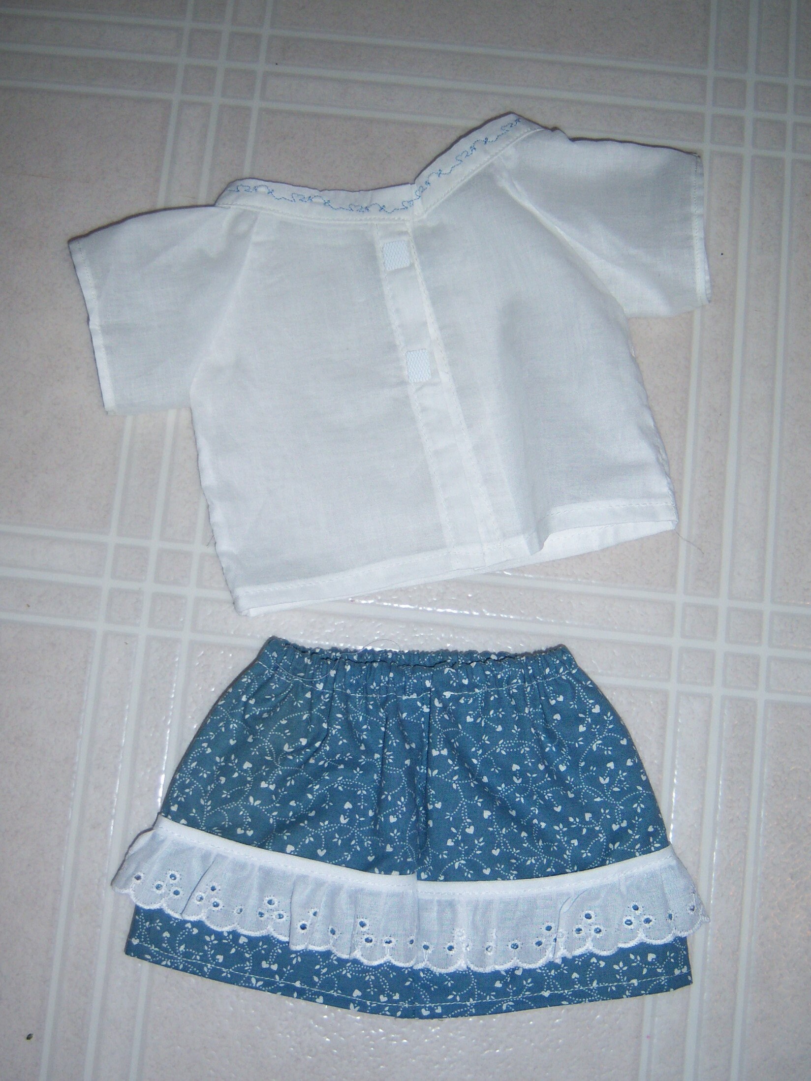 Handmade Cabbage Patch Clothes Skirt & Blouse Set. - Etsy Sweden