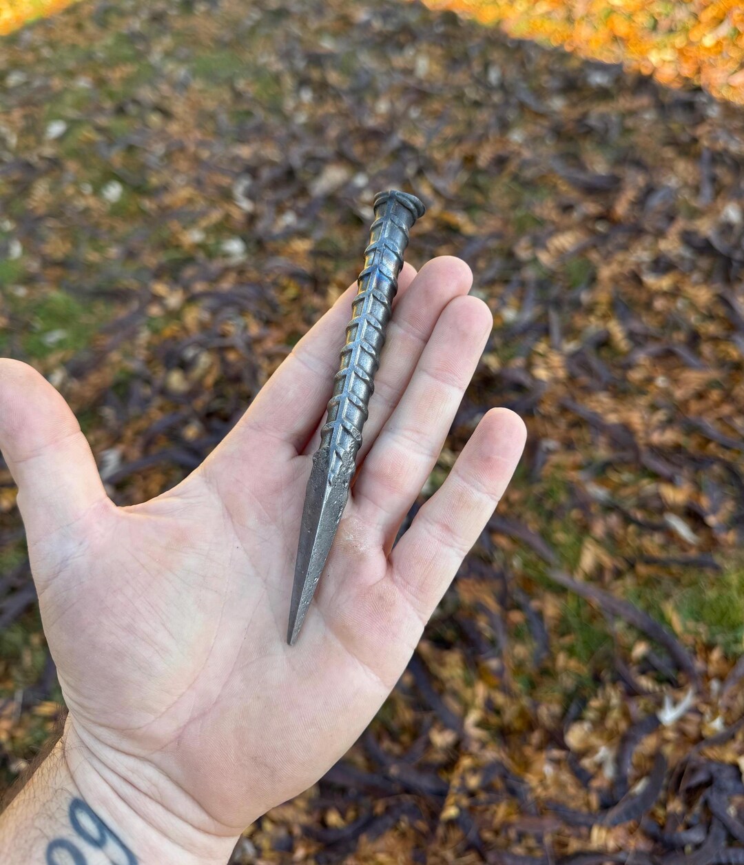 Hand Forged Rebar Spike - Etsy