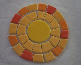 Mosaic Sun Tiles | Etsy