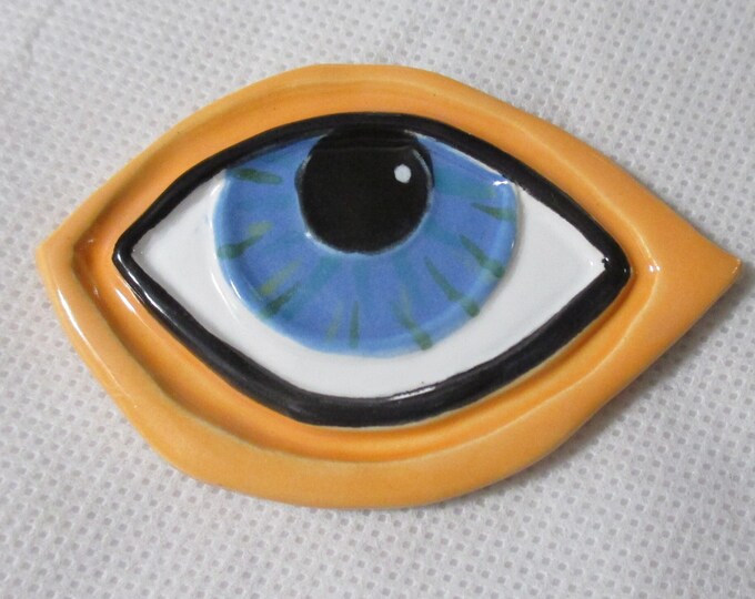 We4 - WICKED EYE Stamped Tile - Ceramic Mosaic Tile - Etsy