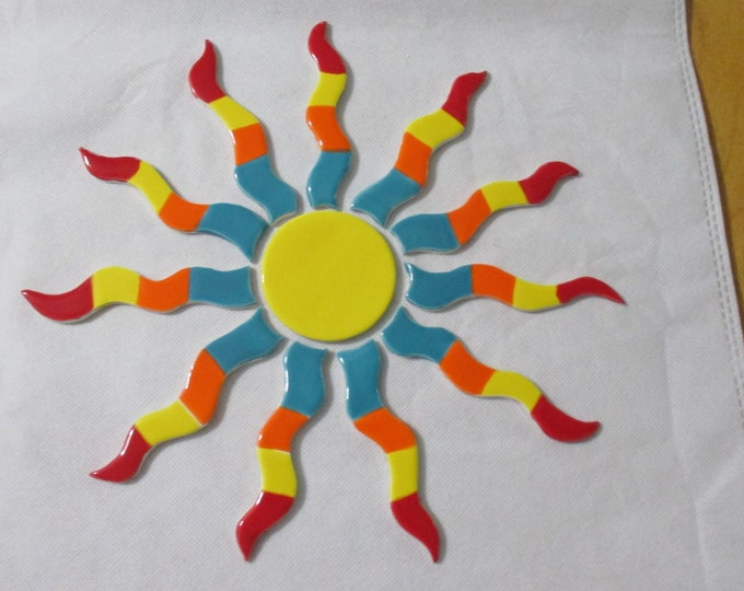 Qa STRIKING SUN Ceramic Mosaic Tiles Set - Etsy