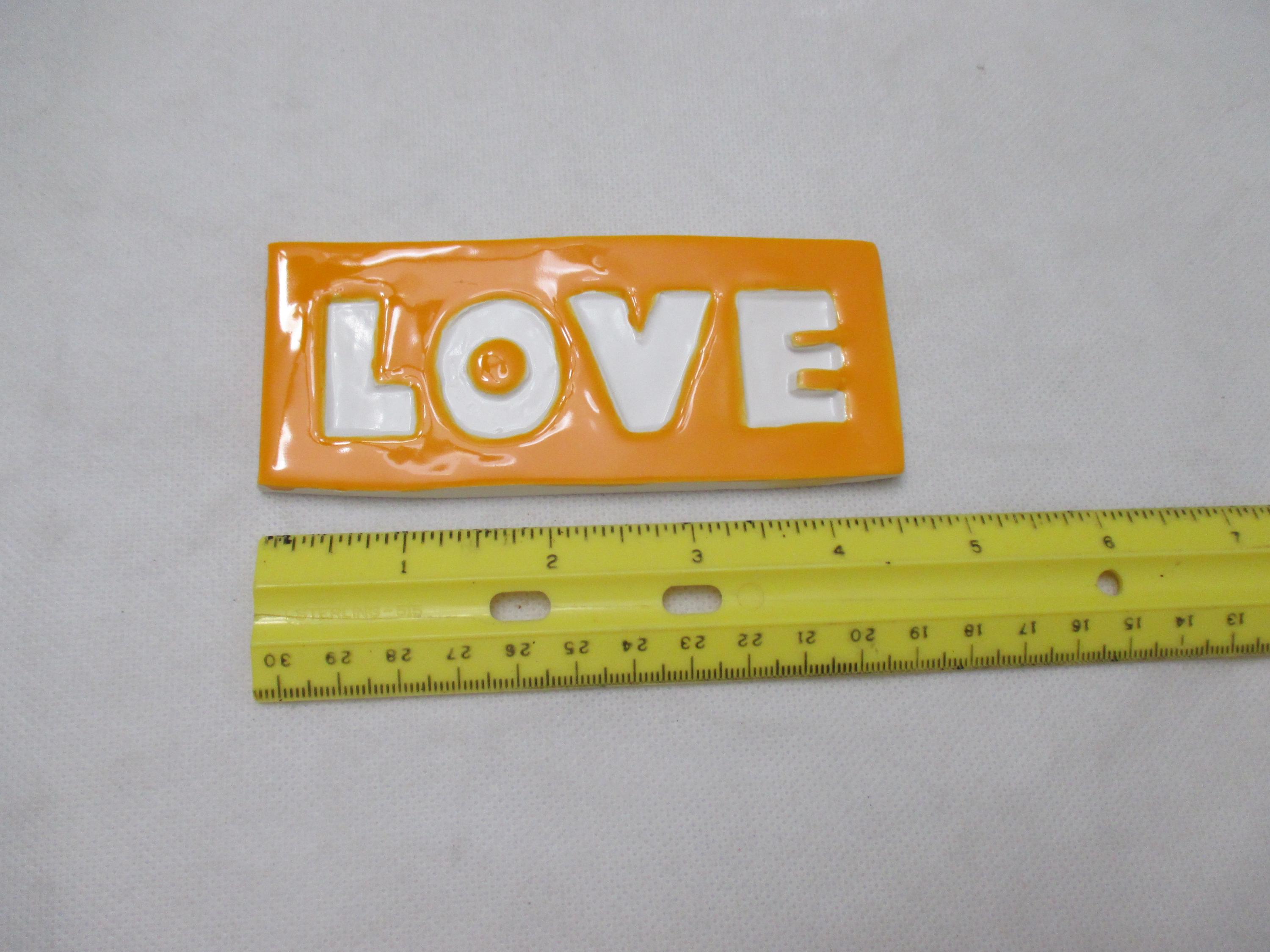TANG - Lg LOVE TILE - Ceramic Mosaic Tile - Etsy