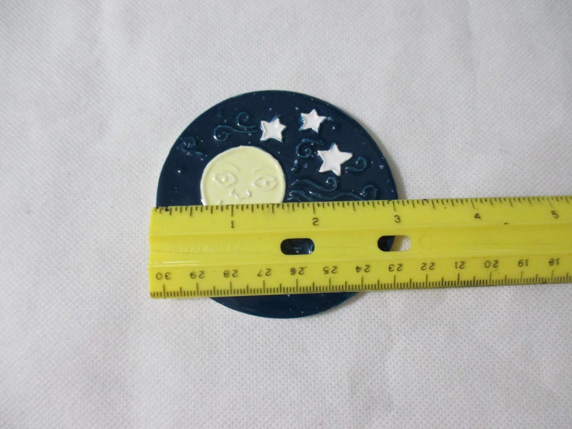 N2 - INTRICATE MOON W Stars - Ceramic Mosaic Tile - Etsy