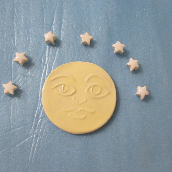 Moon Ceramic Tile - Etsy