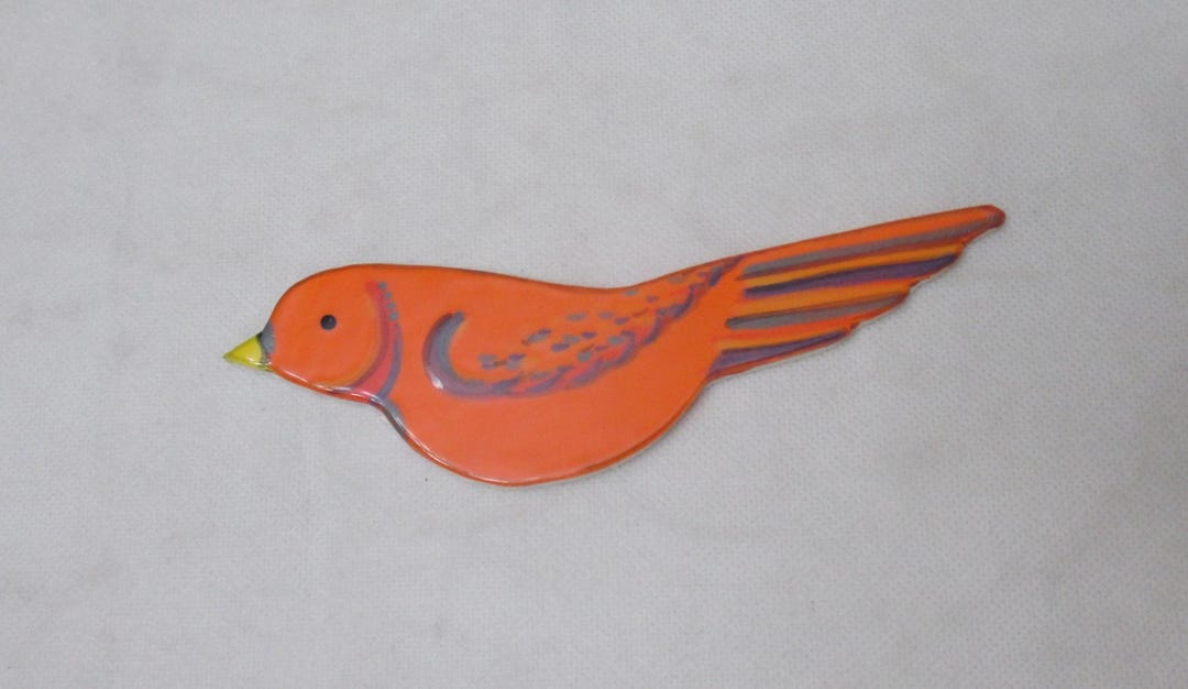OR - ORANGE BIRDS - Ceramic Mosaic Tiles - Etsy