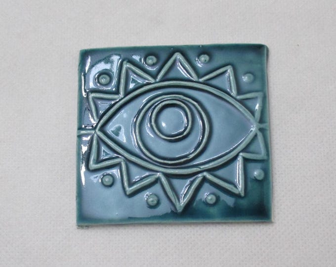 Ch - EVIL EYE Tile - Ceramic Mosaic Tile - Etsy