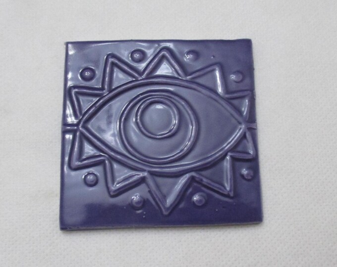 CL - EVIL EYE Tile - Ceramic Mosaic Tile - Etsy