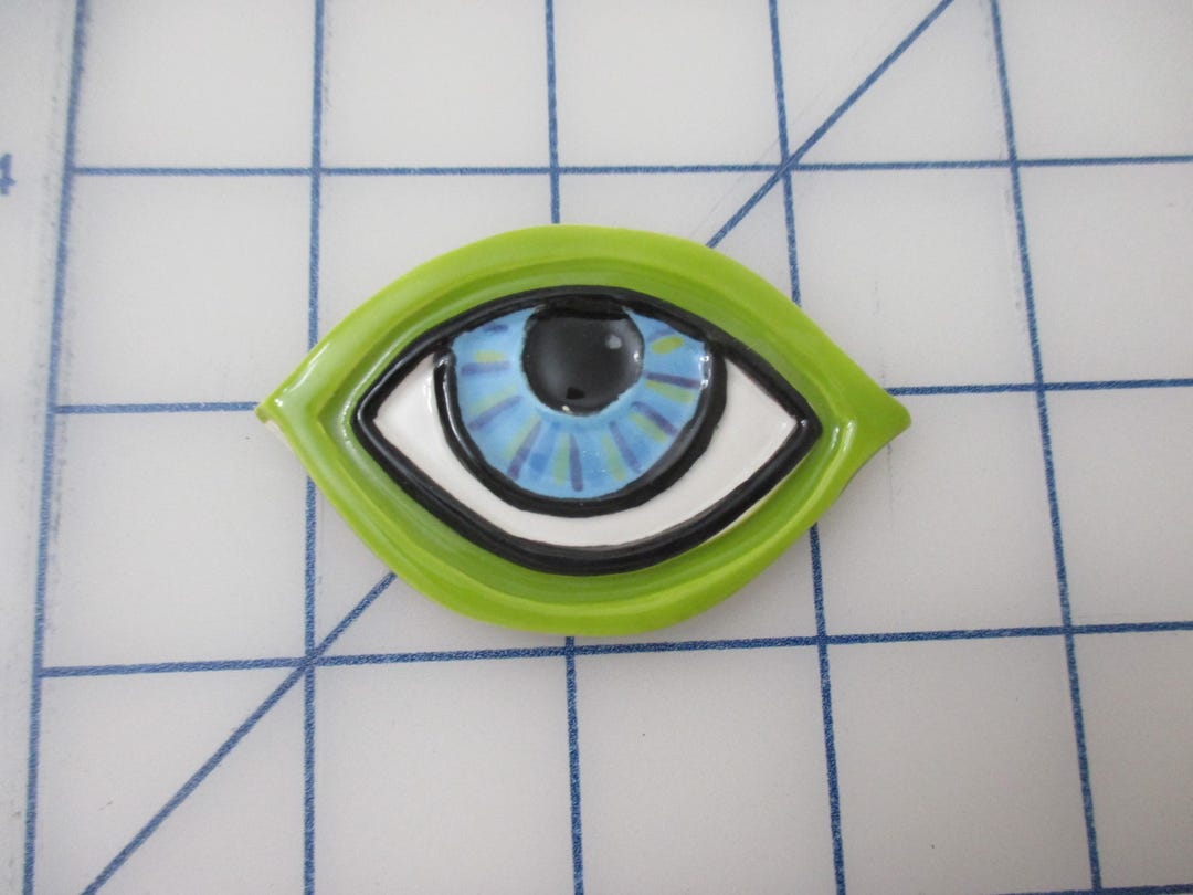 G7 - MYSTERIOUS EYE Stamped Tile - Ceramic Mosaic Tile - Etsy