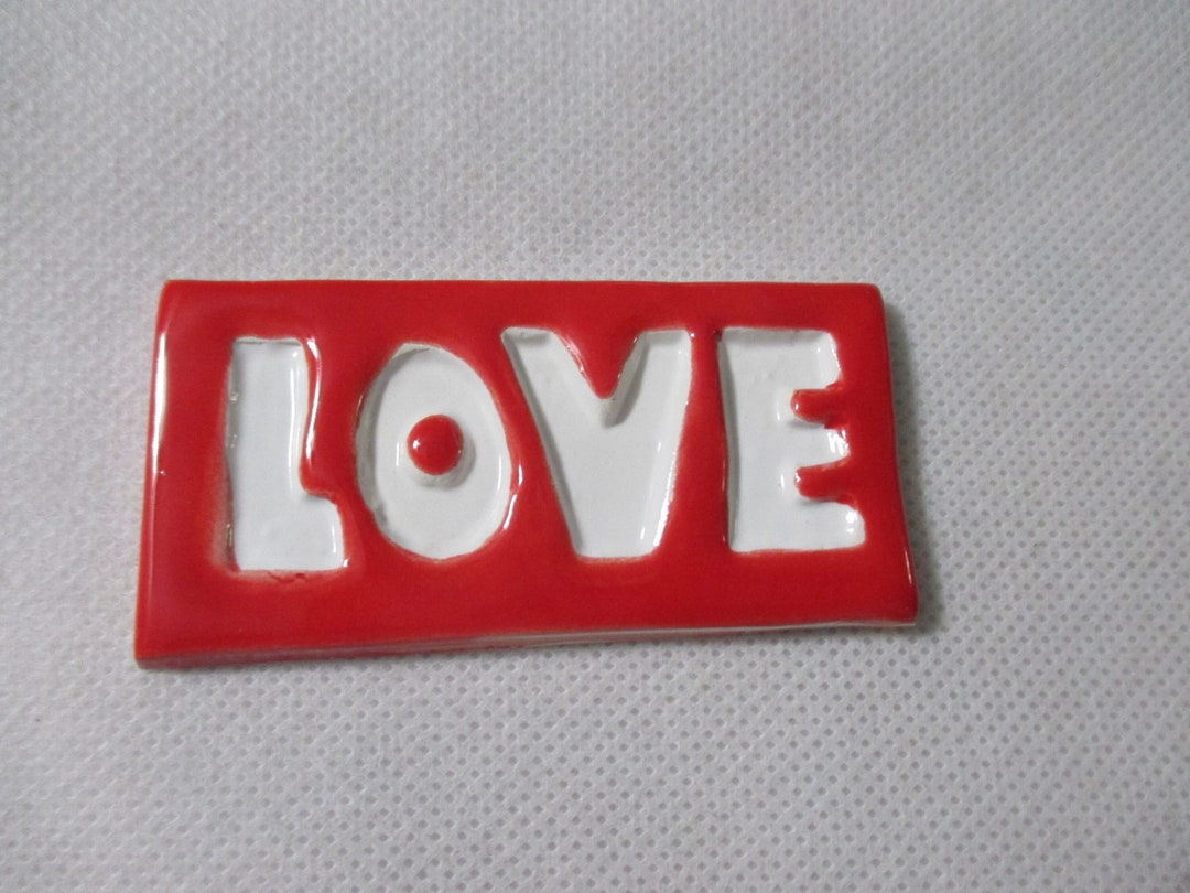 B1 - LOVE Tile - Ceramic Mosaic Tile - Etsy