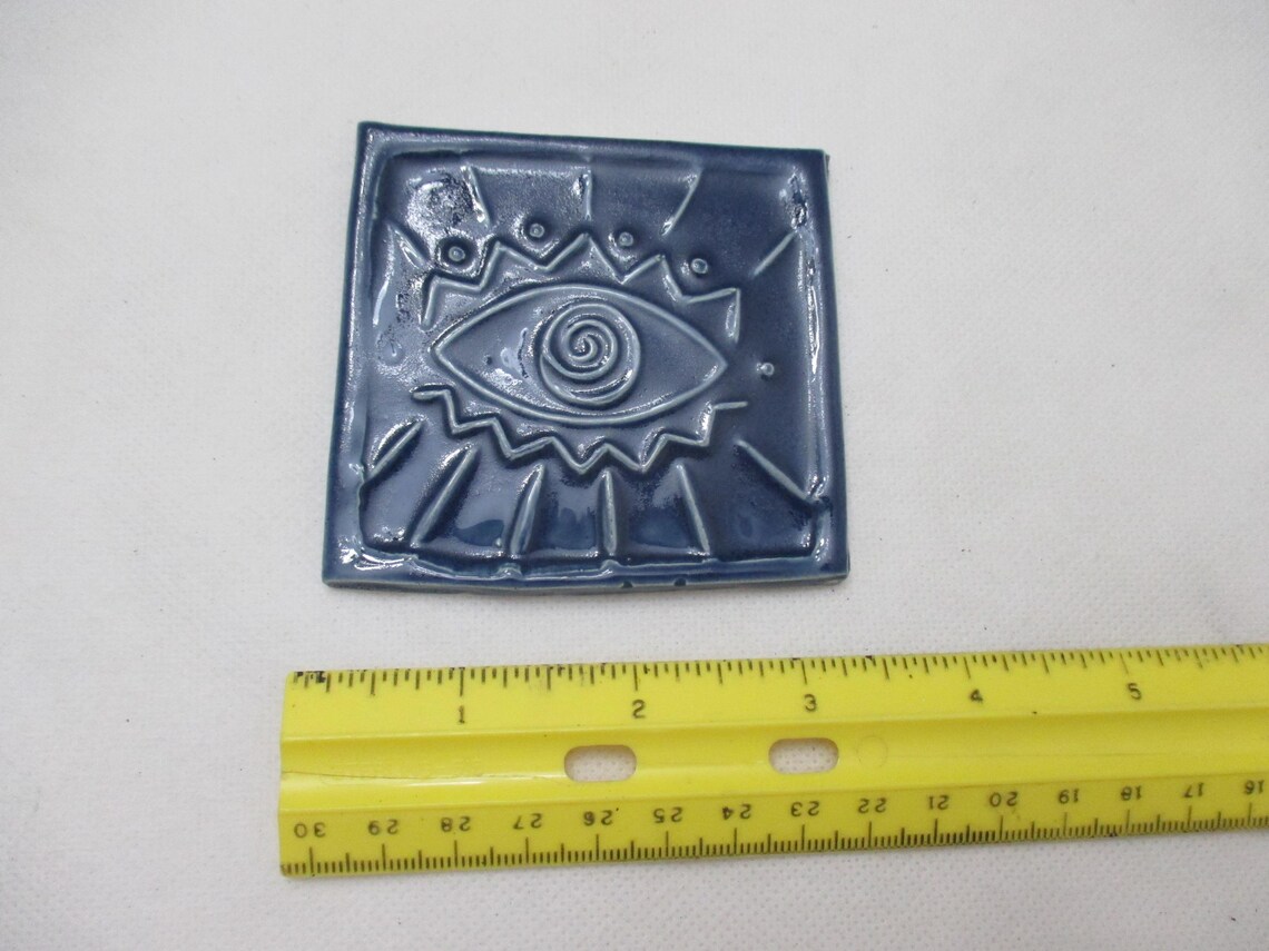Ye - EVIL EYE Tile - Ceramic Mosaic Tile - Etsy