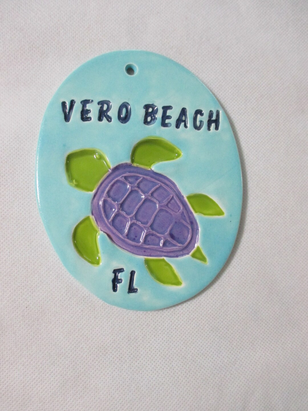 VB1 - VERO BEACH SOUVENIR Plaque - Ceramic Wall Art - Etsy