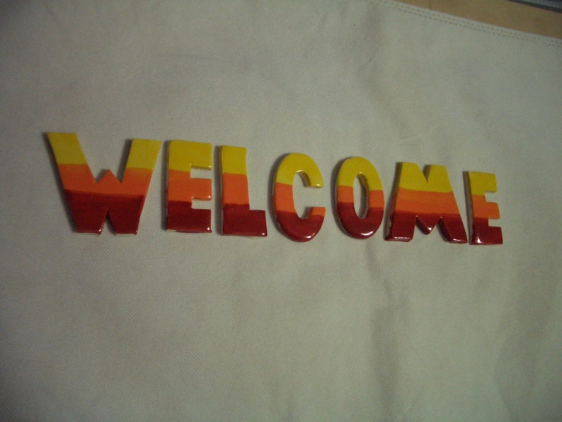 WELS WELCOME TILES Ceramic Mosaic Tiles - Etsy