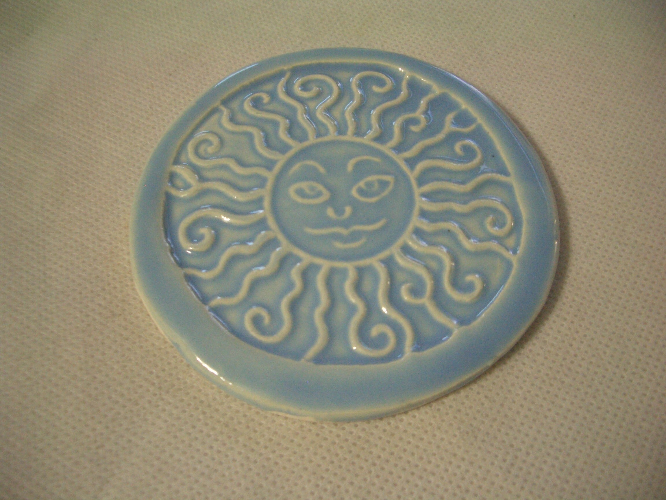 D9 SUN Tile BABY BLUE Ceramic Mosaic Tile - Etsy