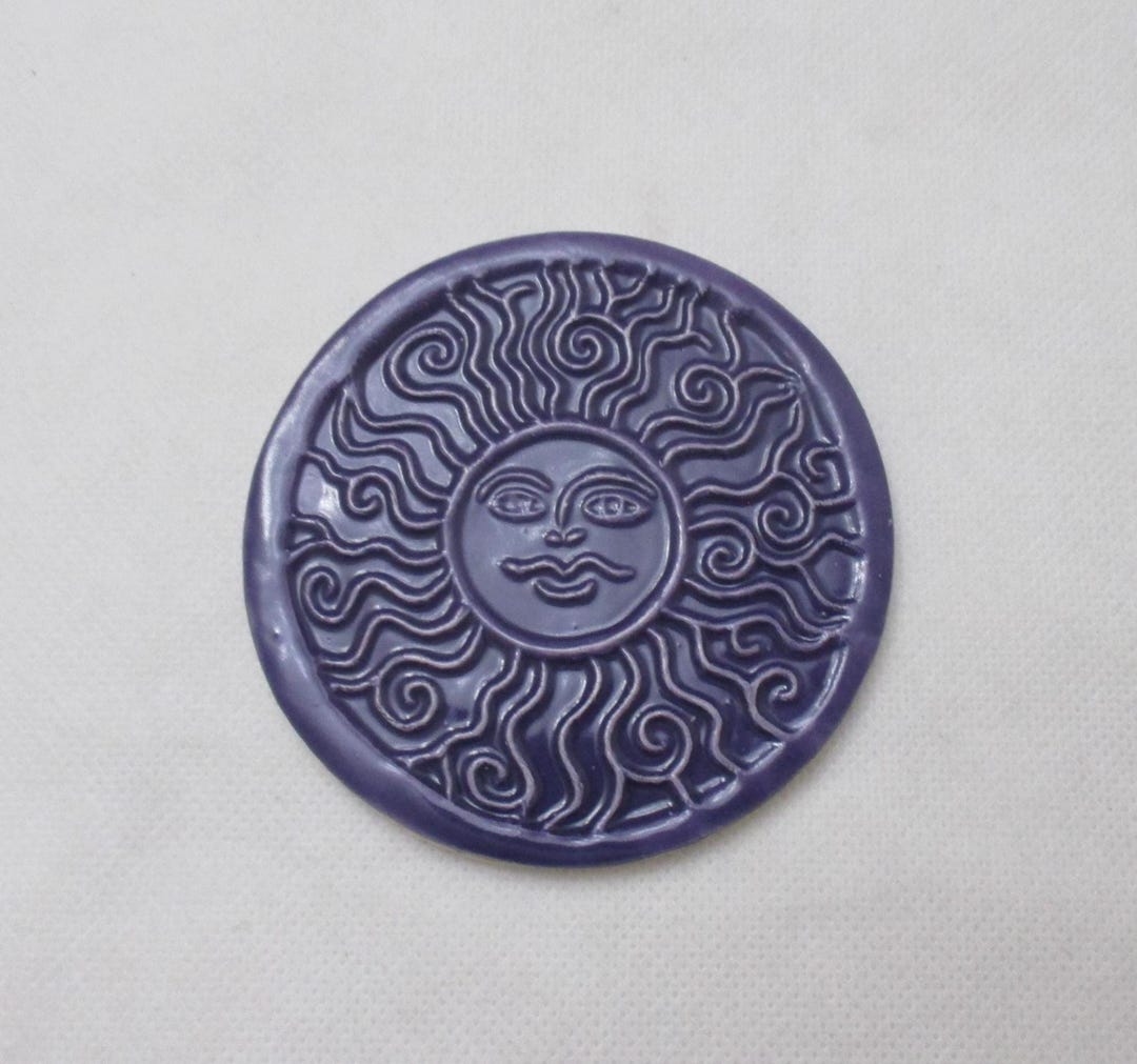 AMO - INDIGO SUN Tile - Ceramic Mosaic Tile - Etsy