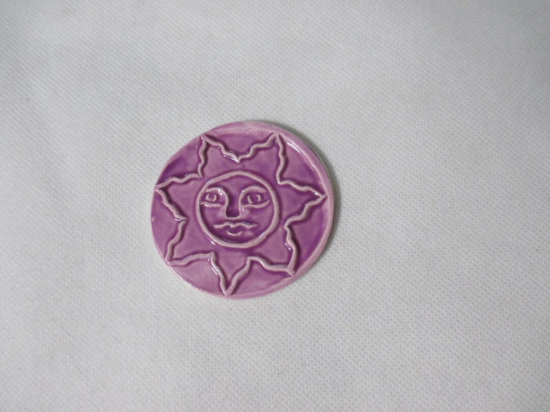 E2 - Small PURPLE SUN - Ceramic Mosaic Tiles - Etsy
