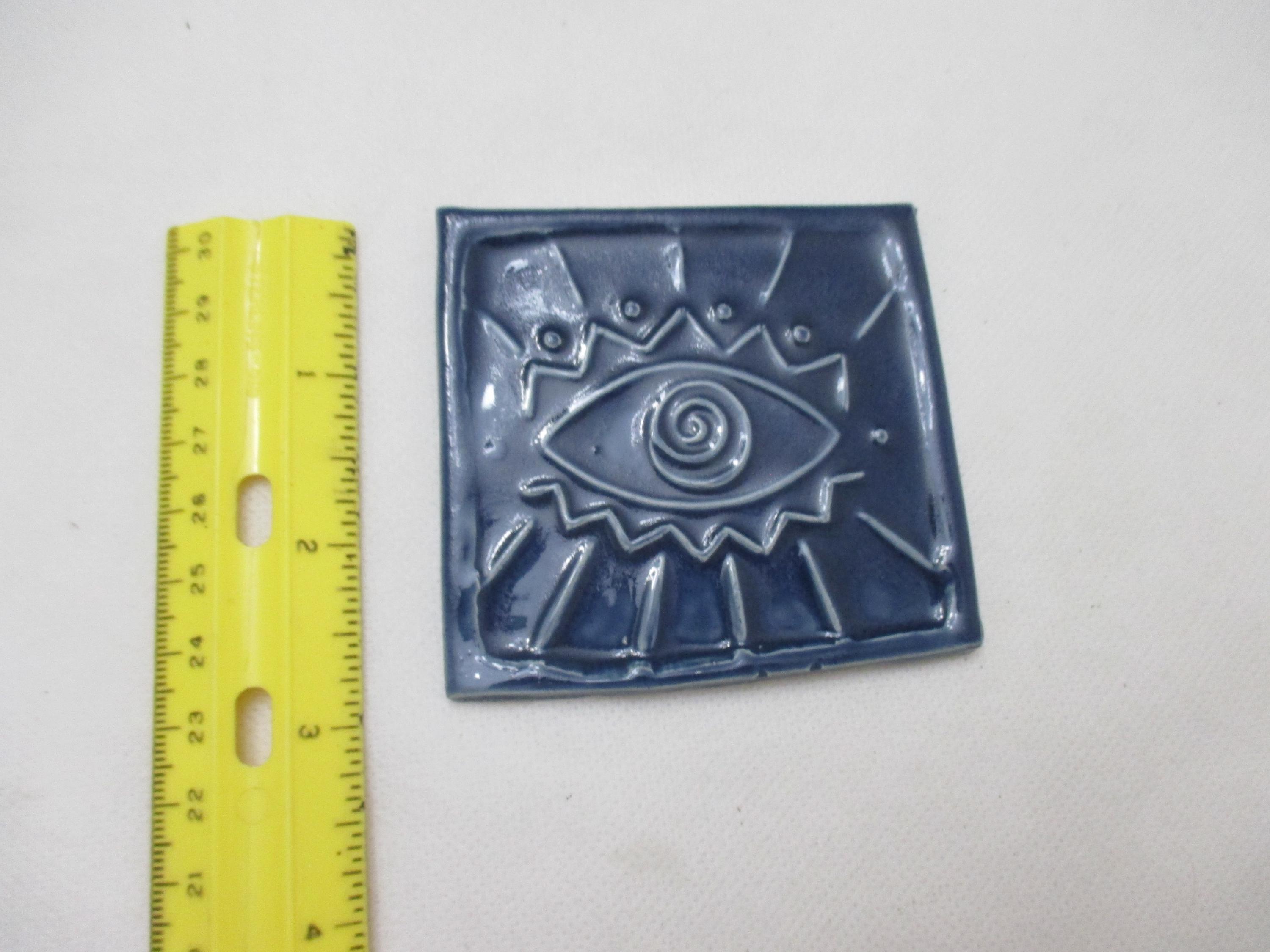 Ye - EVIL EYE Tile - Ceramic Mosaic Tile - Etsy