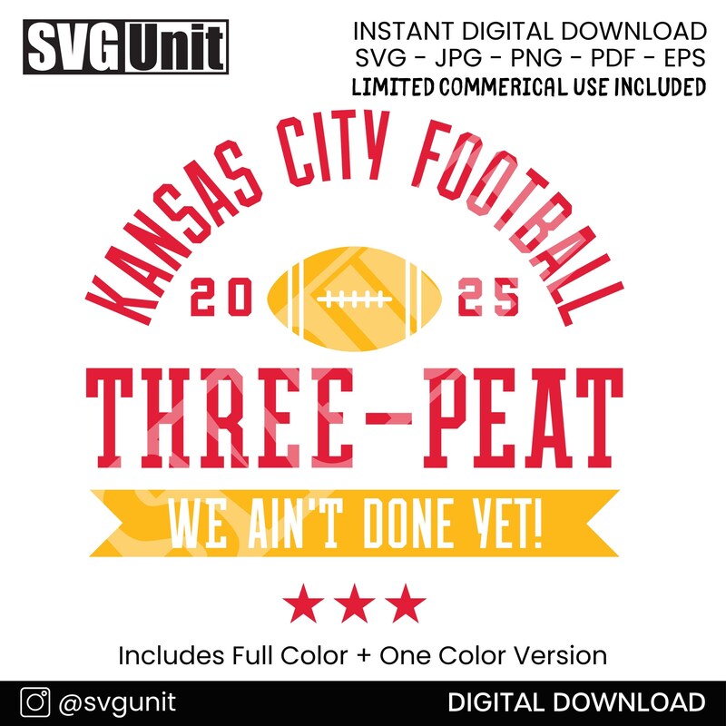 Kansas City Chiefs 3 Peat Shirts - Etsy