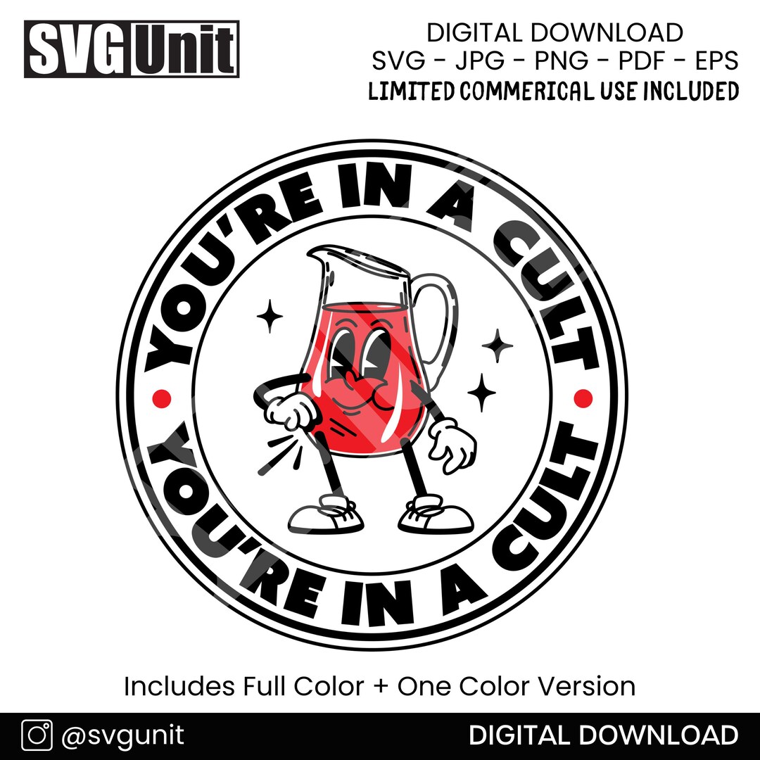 You’re in a Cult SVG File – Funny Retro Anti-trump Political Cut File ...