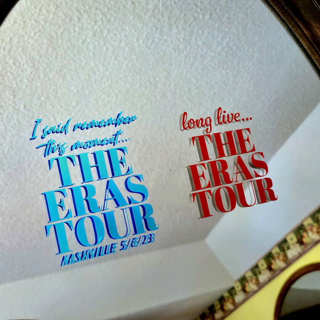 Tour Decal Cuatom Concert Decalfor Car, Mirror, Windows, Computer Etc ...