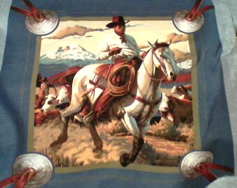 Cowboy Fabric Panel | Etsy