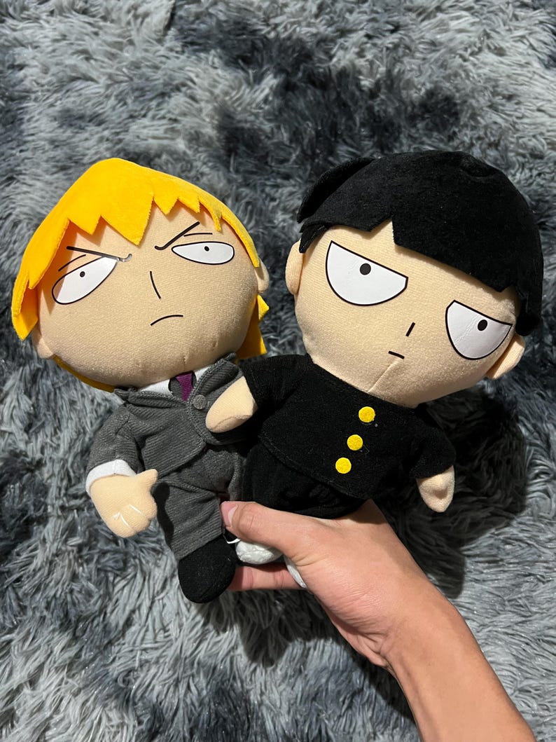 Mob Psycho 100 Handmade Anime Plush Shigeo Mob Kageyama and Arataka ...