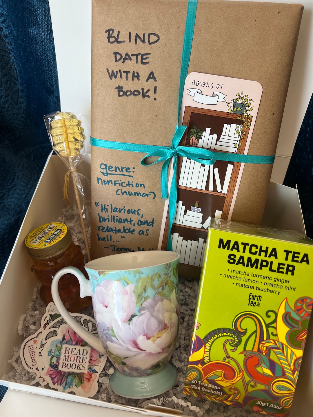 BOOK LOVER Gift Box, Blind Date With a Book, Gift Box, Gift Basket ...