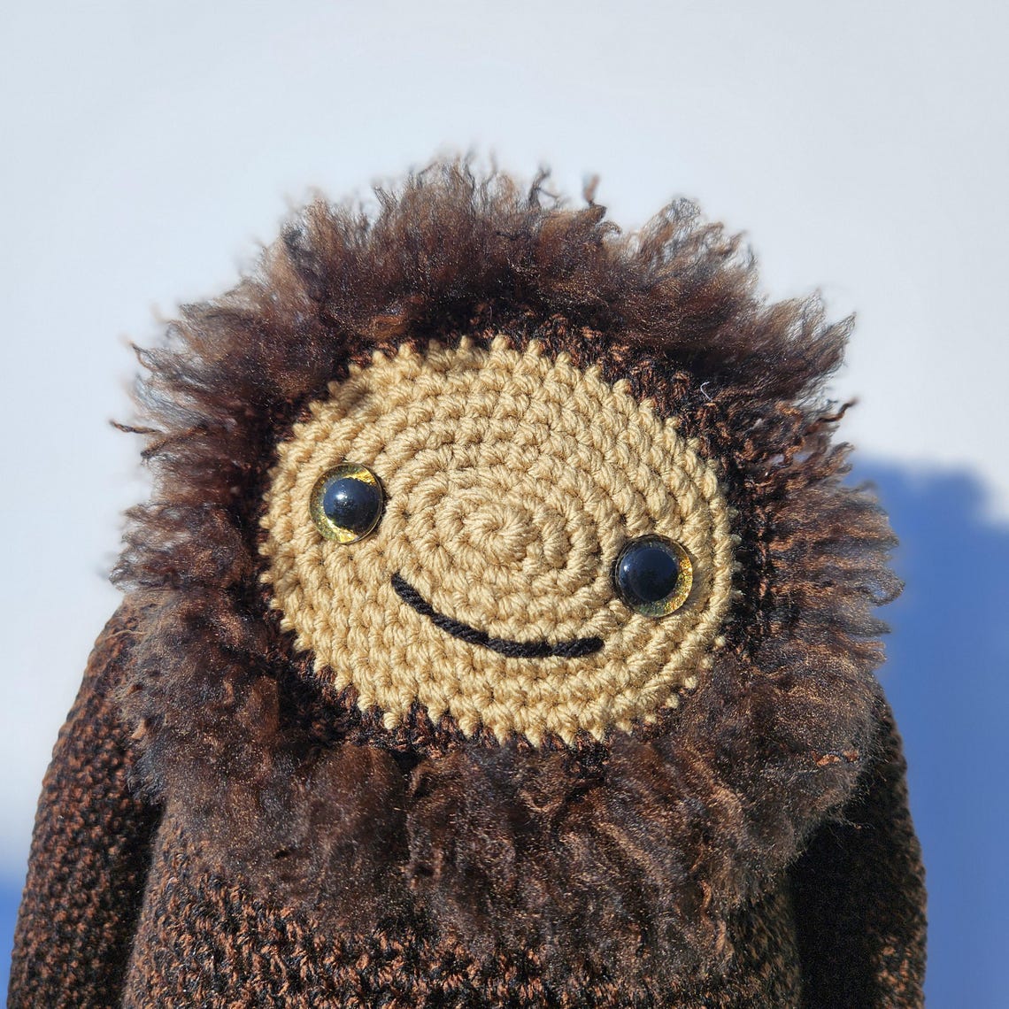 Handmade Crochet Yeti / Sasquatch/ Big Foot Stuffed Amigurumi Figure ...
