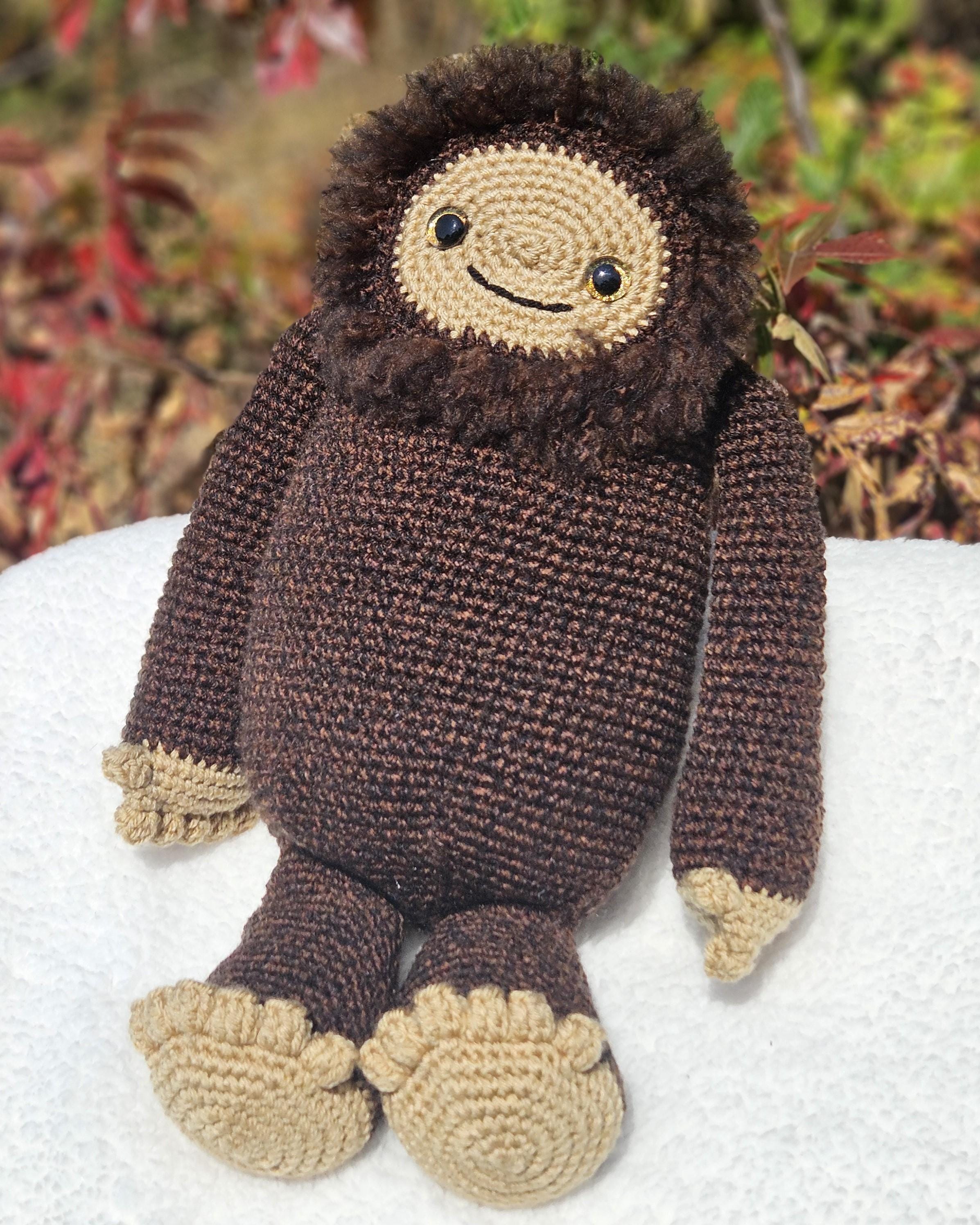 Handmade Crochet Yeti / Sasquatch/ Big Foot Stuffed Amigurumi Figure ...