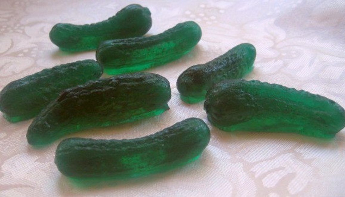 In A Pickle - Fun Food Gherkin Pickle Soap - Fake Food - Pickle Soap ...