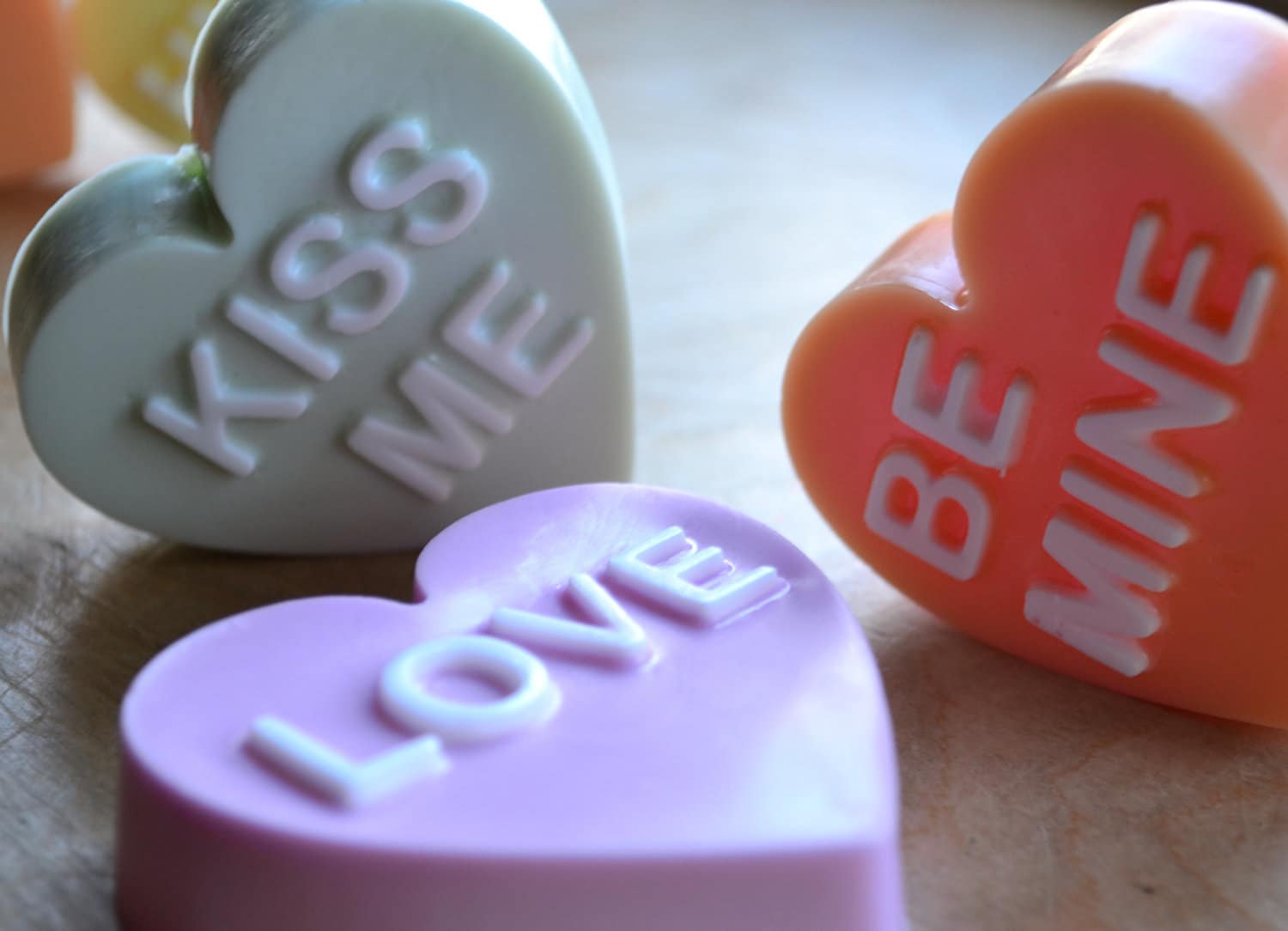 Valentines Day Soap Individual Conversation Heart Vegan Soap - Etsy