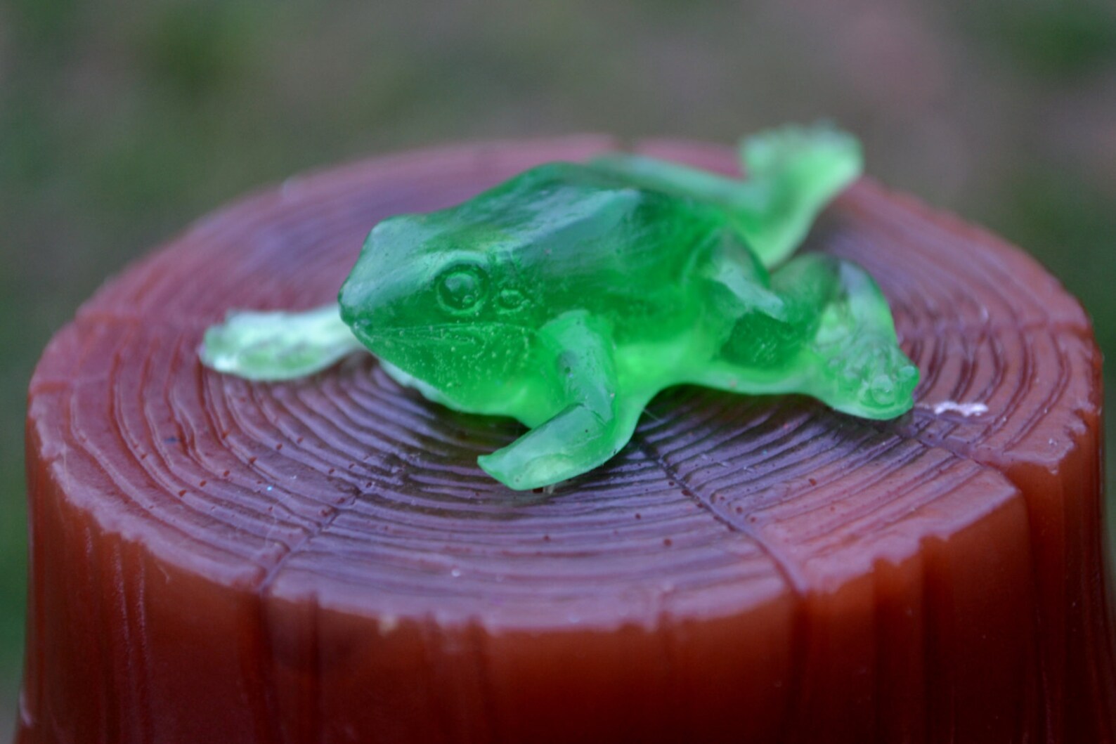 Childrens Soap Frog on a Log Novelty Kids Soap Frog Soap - Etsy