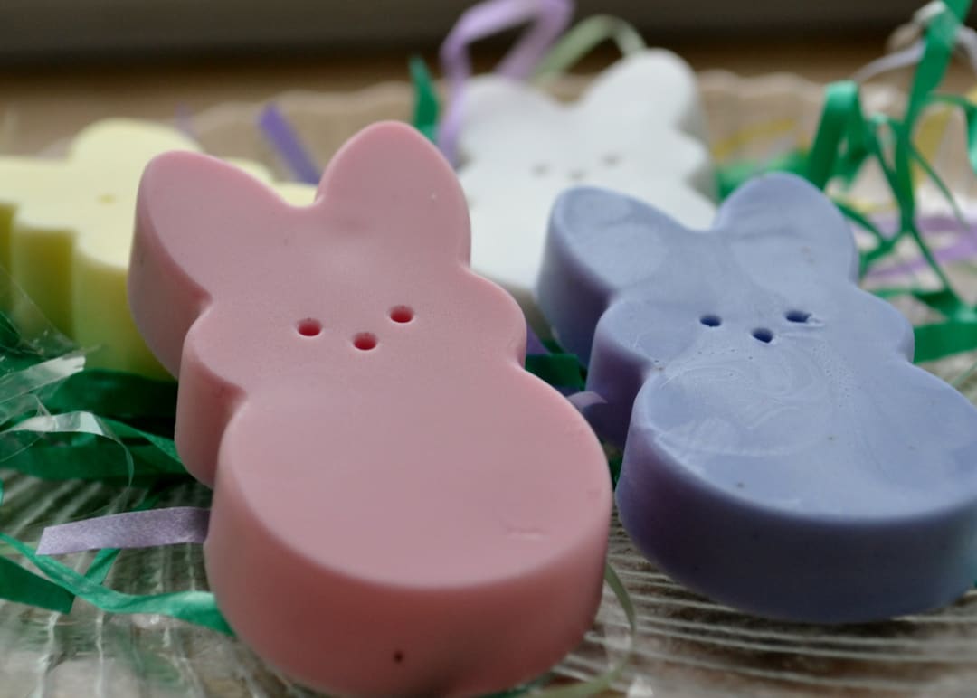 Marshmallow Easter Bunny Soap Set - Spring Soap - Easter Candy Soap ...